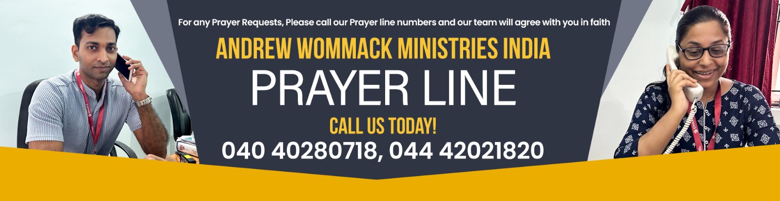 PRAYER LINE - Andrew Wommack Ministries India